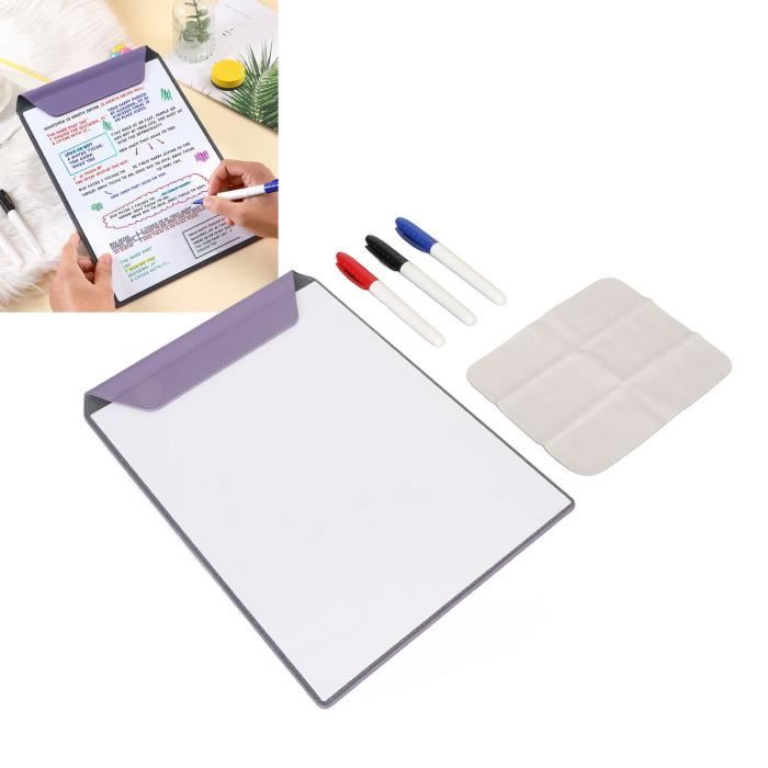 Shipenophy Petit tableau blanc portable Mini Tableau Blanc Magnétique ...