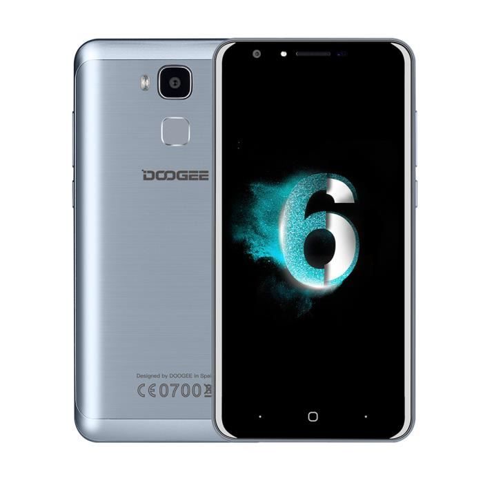 Doogee Y6 Smartphone 4G FDD-LTE téléphone portable MTK6750 Android 6.0 ...