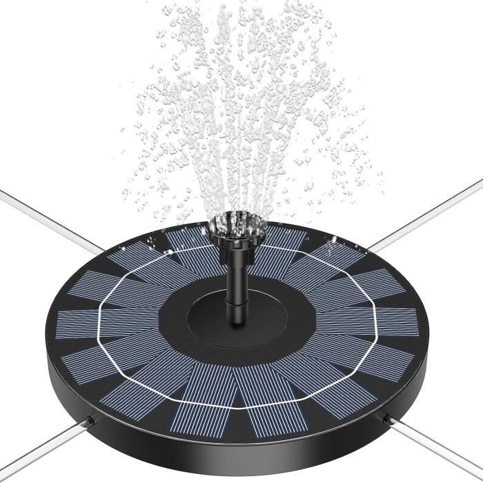 Fontaine Solaire Extérieur TRAHOO - 2,5 W - 6 Buses - Haute Qualité du Matériel - Cdiscount Jardin