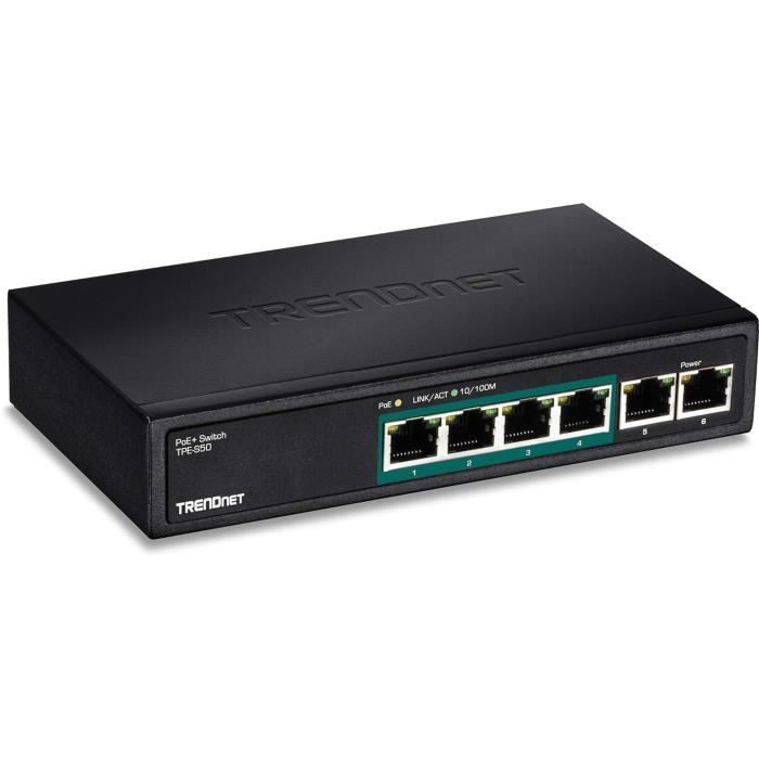 Switch Gigabit 8 ports TEG-S80G - TRENDnet - Réduit automatiquement la ...