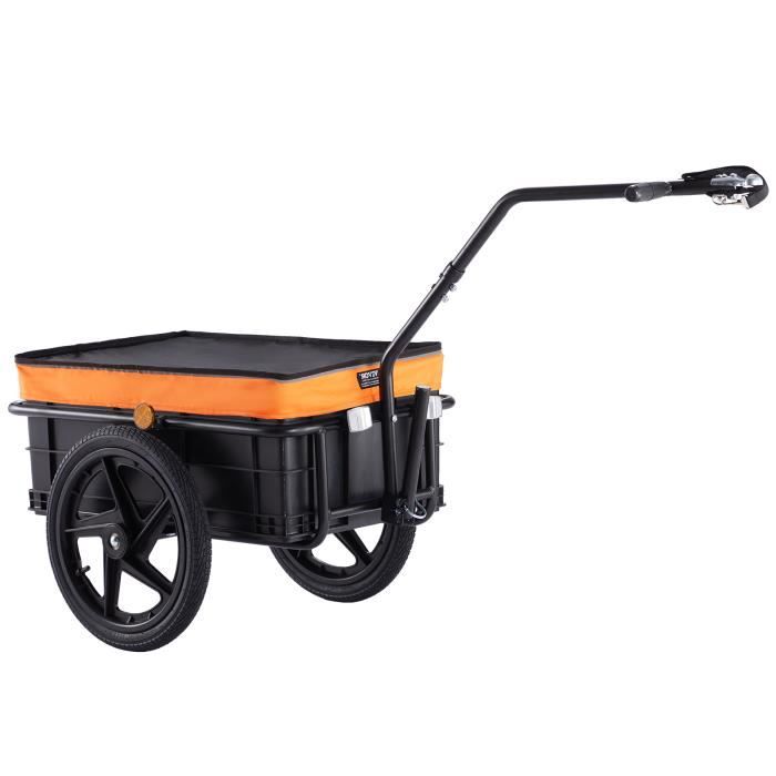 Remorque Vélo Cargo - VEVOR - 610 x 400 x 270 mm Remorque de vélo cargo ...