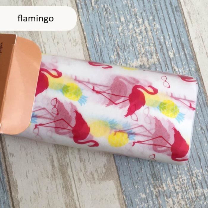 Flamingo -Emballages en papier cire,50 pièces,papier alimentaire ...