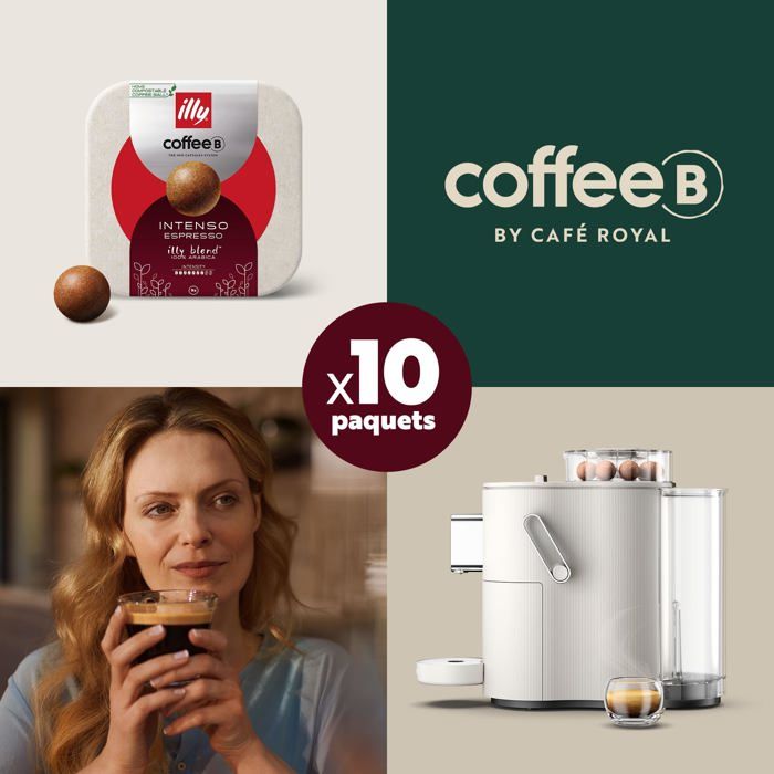 90 Coffee Balls Illy Intenso - Boules de café 100% compostable ...