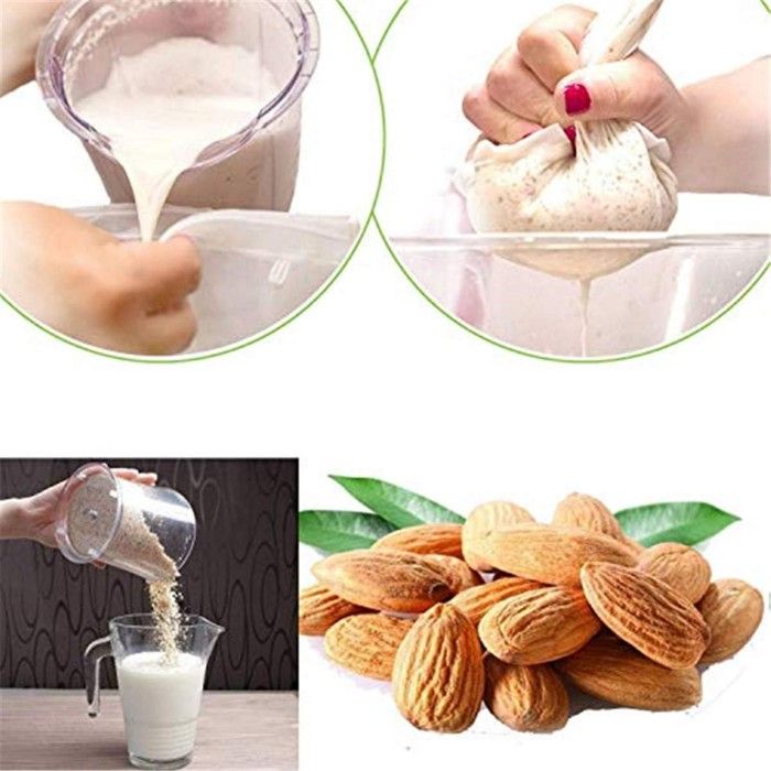 Lot de 2 sacs lait noix qualité professionnelle 10 x 12 pouces - JZSH ...