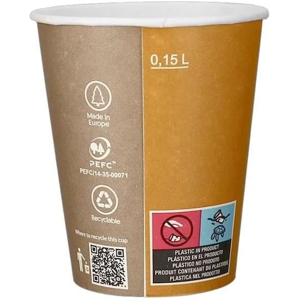 Gobelet À Café Ou Thé En Carton 160 Ml 50 Pièces Par Paquet Jetable ...