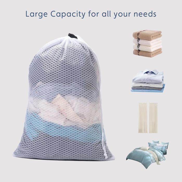 Sac à Linge 2pc Filets de Lavage Sac a LingeSacs de Blanchisserie pour ...
