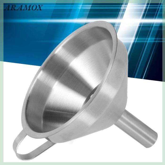 ARAMOX Entonnoir en acier inoxydable Entonnoir de Cuisine, Grand ...