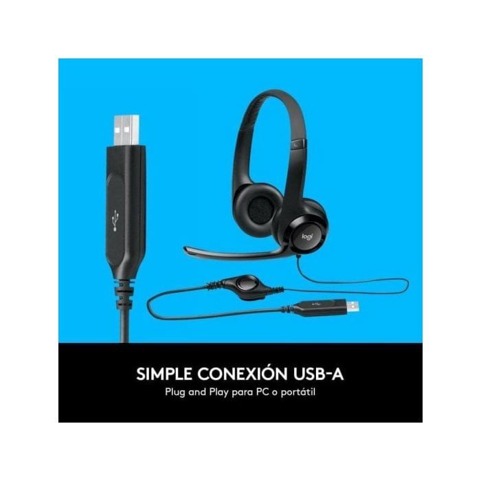 Logitech H390 Casque USB filaire avec micro anti-bruit - Noir ...