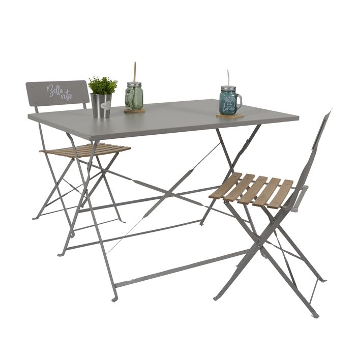Table - Home Deco Factory - Palerme - Pliable - Extérieur - Taupe ...