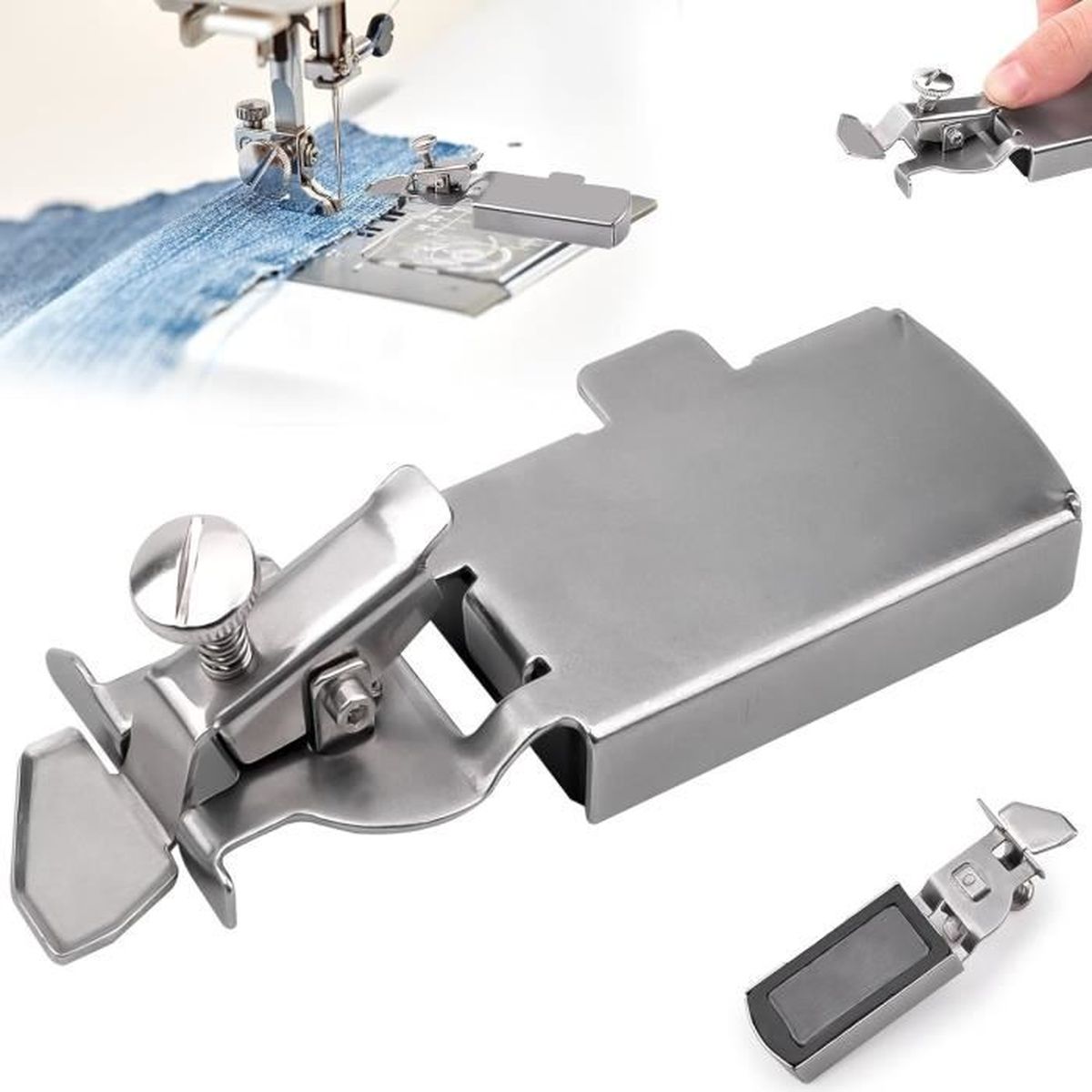 Guide de Couture Magnétique pour Machine à Coudre, Guide de Couture Droite Courbe Pied de Biche ...