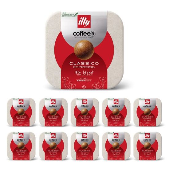 90 Coffee Balls Illy Classico - Boules de café 100% compostable ...