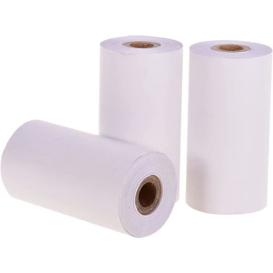 Papier thermique,Papier thermique blanc vierge Rouleau de papier ...