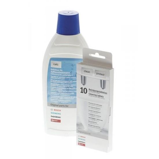 Kit detartrant liquide 500ml + 10 pastilles de nettoyage cafetieres et ...