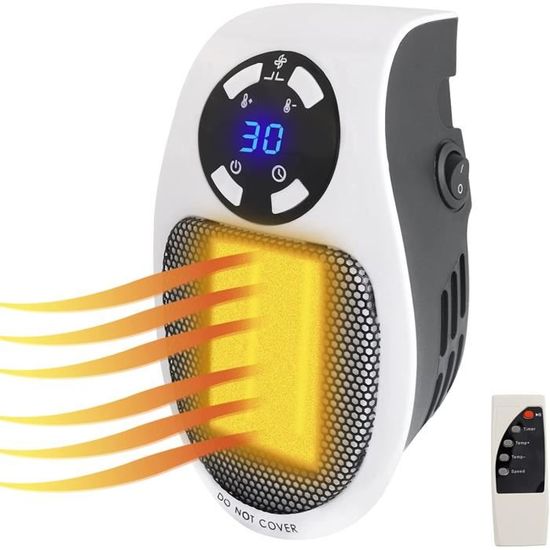 Radiateur Electrique 500W, Radiateur Soufflant en Céramique Smart ...