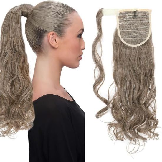Longue Wrap Around Ponytail Postiche Extension A Clip Cheveux Naturel ...