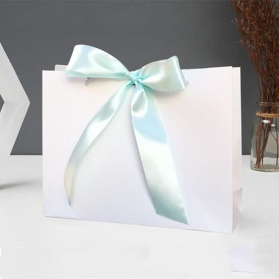 PAPIER CADEAU ,BLEU CIEL-10pcs-32 x 25 x 11cm--Sac cadeau Simple en ...