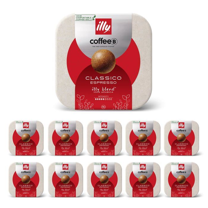 90 Coffee Balls Illy Classico - Boules de café 100% compostable ...