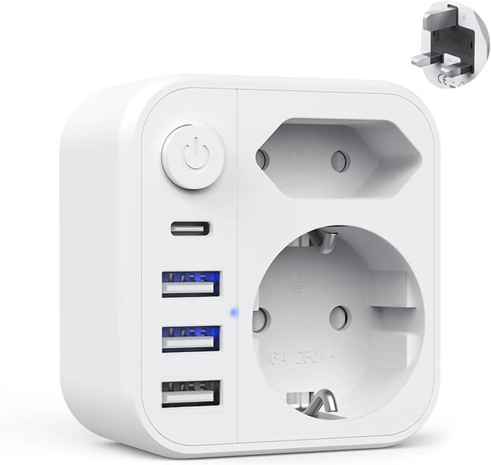 Adaptateur Prise Anglaise vers France Type G Multiprise avec ...