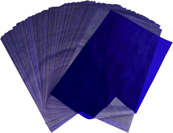 50 Feuilles Papier Carbone A4 Feuilles de Papier Charbon, 21 x 29,7 Cm ...