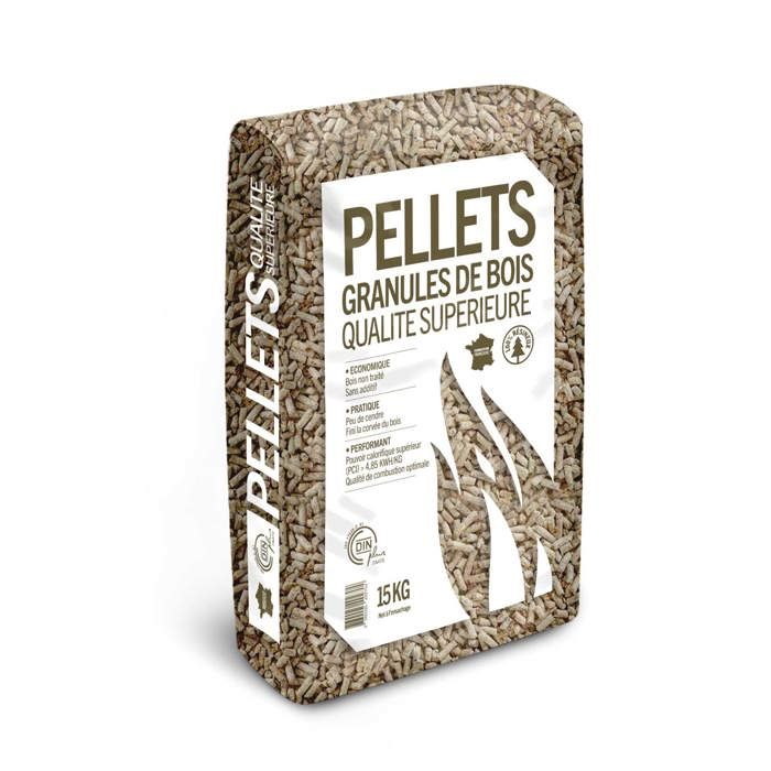 Sac pellet granule pour poêle 15kg - Le Génie du Feu - Cdiscount Bricolage