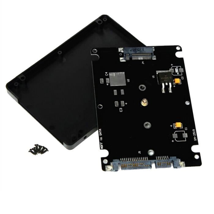 Le noir - boîtier adaptateur M.2 NGFF SSD vers SATA 2.5 ", carte avec 7MM'épaisseur - Cdiscount ...