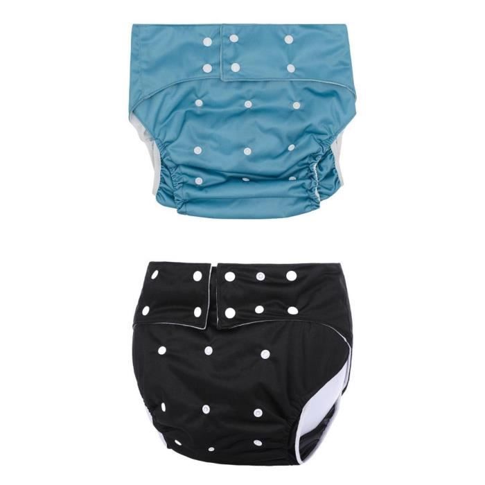 Couche Adulte Lavable - Non spécifié - Taille L - 2 pièces ...