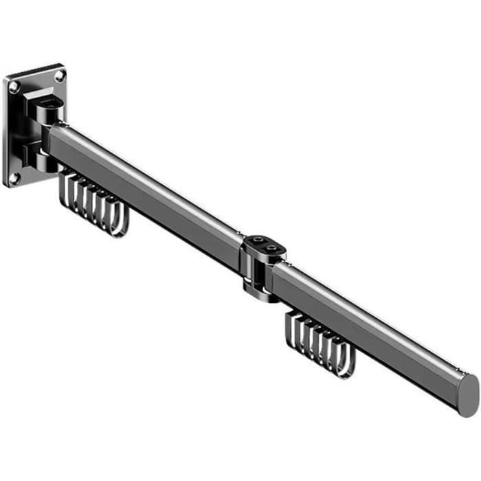 Étendoir Domestique, Tige De Séchage Murale Pliante For Balcon, Étendoir Télescopique En Alliage ...