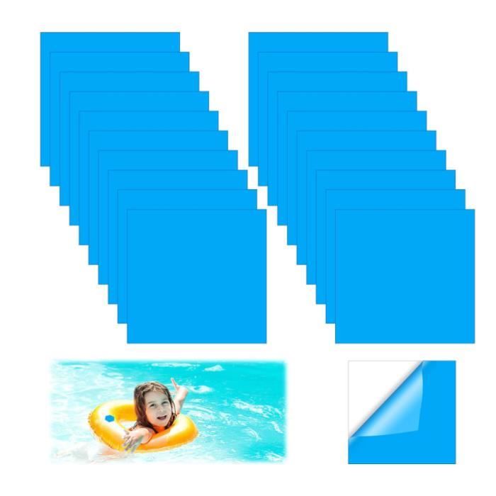 Lot de 20 Reparation Liner Piscine Rustine Piscine sous l'eau Kit ...