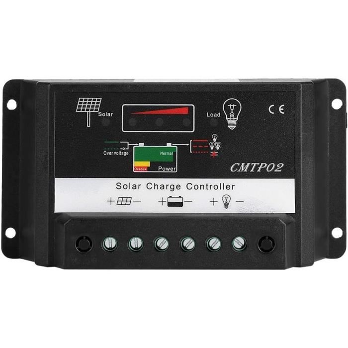 Contrôleur de Charge Solaire - 30A 12-24V Contrôleur de Charge de Panneau Solaire, Régulateur ...