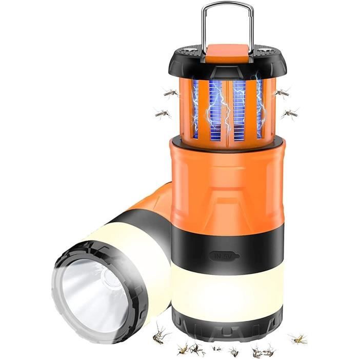 Elektrischer Insektenvernichter, Solaire Mosquito Killer Campinglampe Warnleuchte 3 En 1 ...
