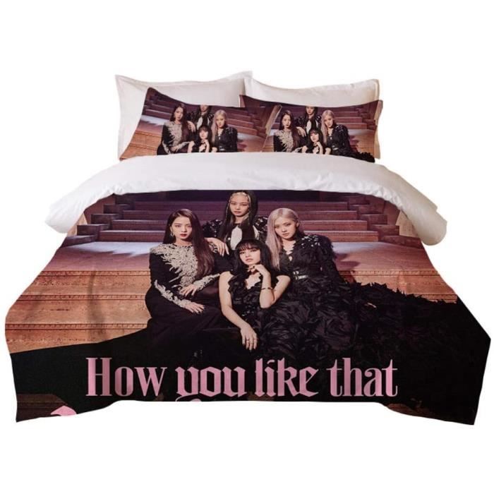 Blackpink Sets de Housse de Couette Kpop Star 3D Blackpink comme Vous ...