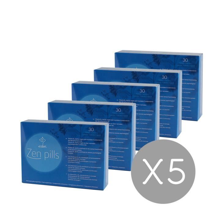 5 Zen Pills: Pilules relaxantes pour contrôler l'anxiété - Cdiscount ...