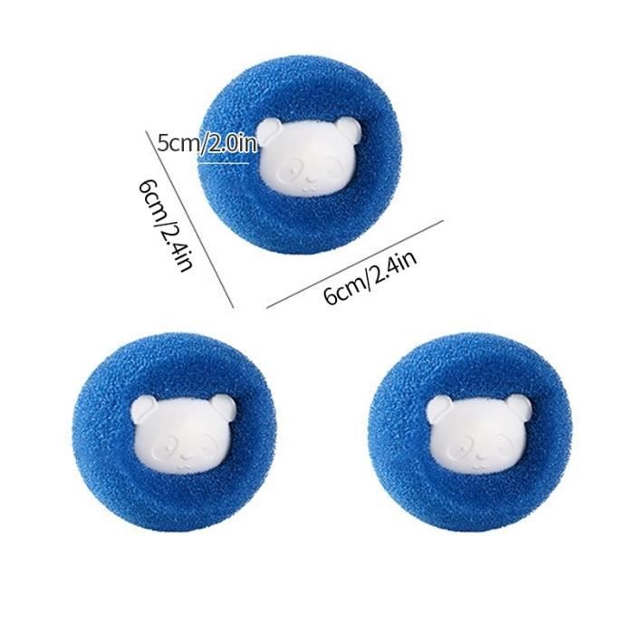 Boule de lessive magique réutilisable pour machine à laver, attrape ...