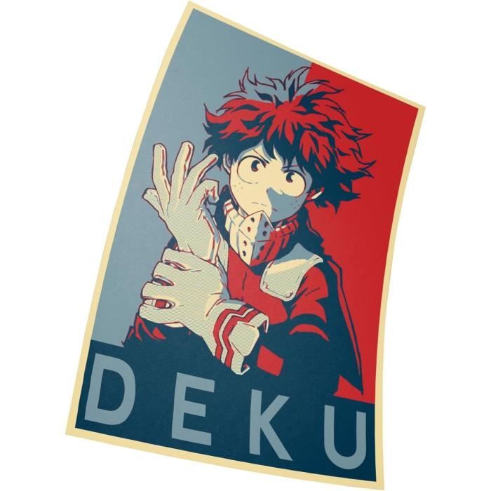 Poster Deku My Hero Academia « Propaganda » - Taille : 300 Mm X 460 Mm ...
