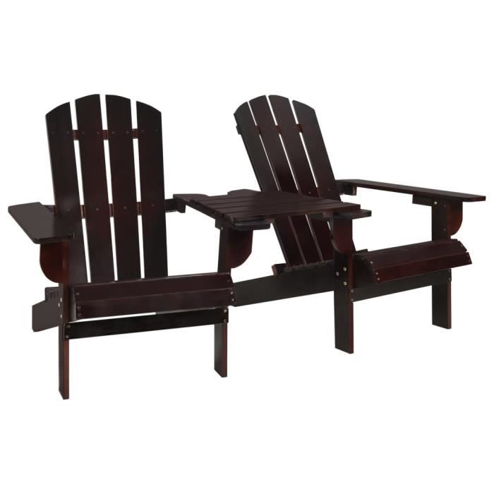 Chaise de jardin Adirondack Bois de sapin massif Marron - Cdiscount Jardin
