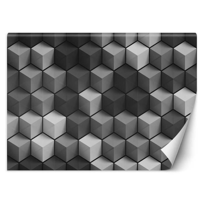 Papier Peint - Entoilage 130g/m2 - Motif3D - Cubes abstraits en 3D ...