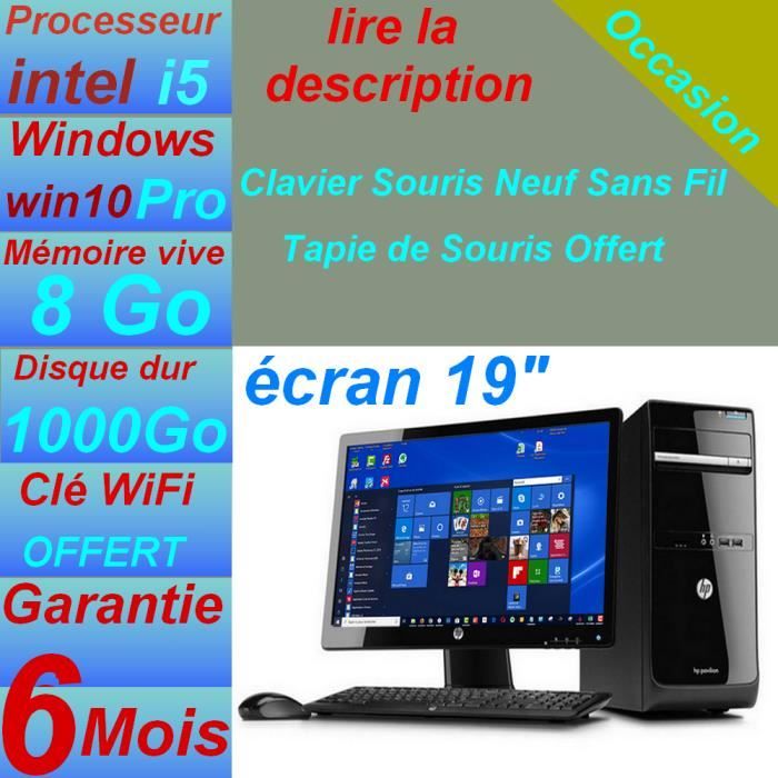 Pc complet ordinateur bureau en très bonne état RAM 8Go HDD 1To Core i5 ...