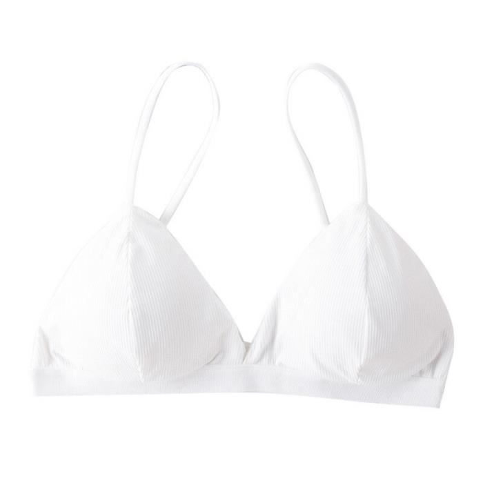 Brassière de sport,Soutien-gorge tubulaire en coton pour femmes,haut ...