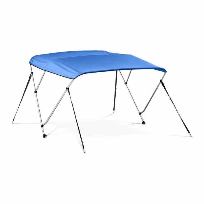 Bimini Pour Bateau Avec 3 Arceaux Polyester Alu 183 x 168 à 183 x 140 ...