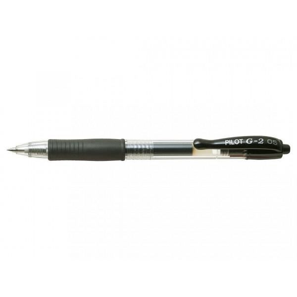Stylo roller gel G-2 noir - PILOT - pointe fine 0,5mm - corps ...