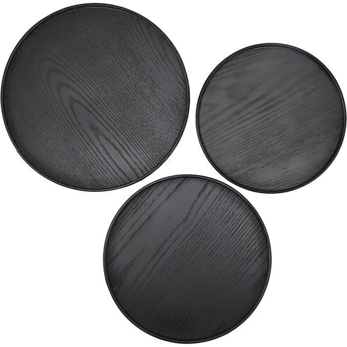 Plateau à fruits, plateau à thé plateau à dessert rond 3 pièces ...