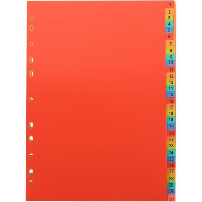 Trousse Nylon Transparente 1 Jeu De Séparateurs D'index En Plastique 11 ...