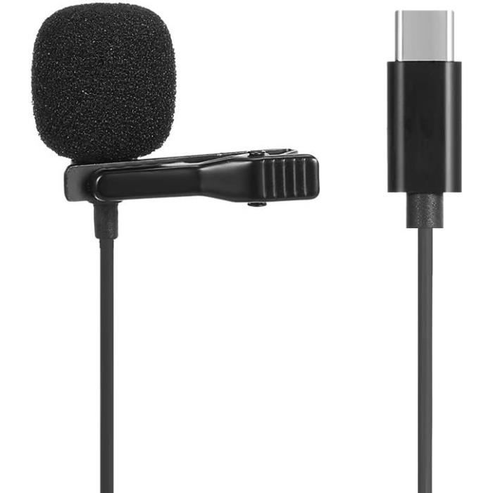 Microphone, Jh-042 Microphone Lavalier Type-C Microphone À Condensateur ...