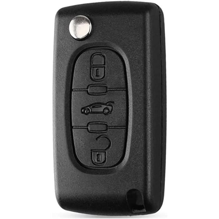 Coque Clé Compatible CE0523 clé à Rabat Pliable pour Peugeot 207 307 ...
