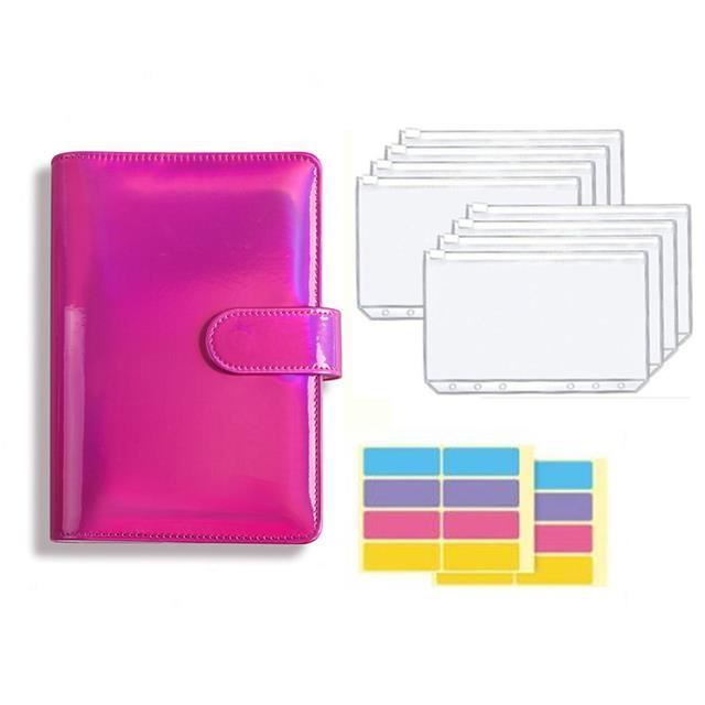 CARNET DE NOTES,laser rose pink-A5--Classeur A5 A6 En Pu Pour ...