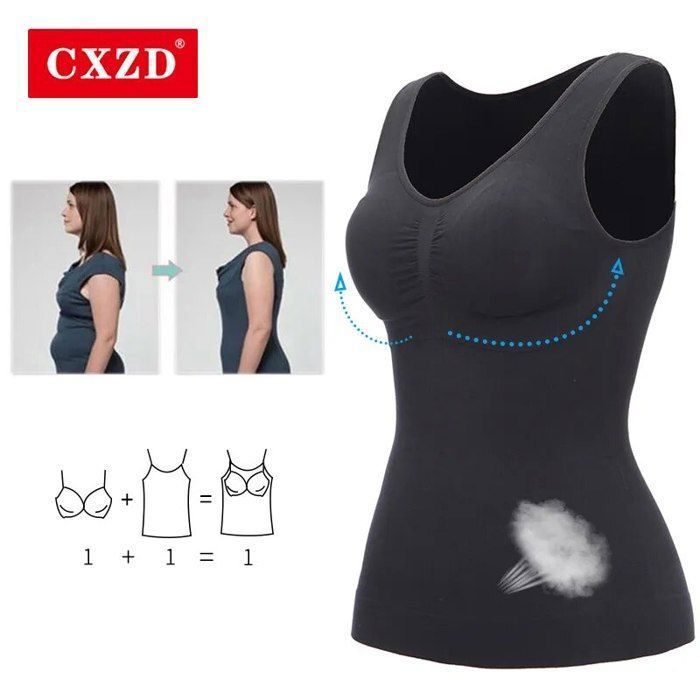 CXZD-Soutien-Gorge Amincissant de Grande Taille pour Femme,Haut Précieux,Modelant le Corps,Sous ...