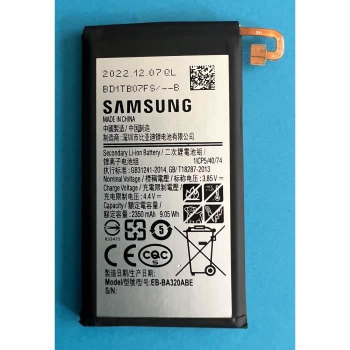 BATTERIE ORIGINALE SAMSUNG GALAXY A3 2017 SM-A320 Series EB-BA320ABE ...