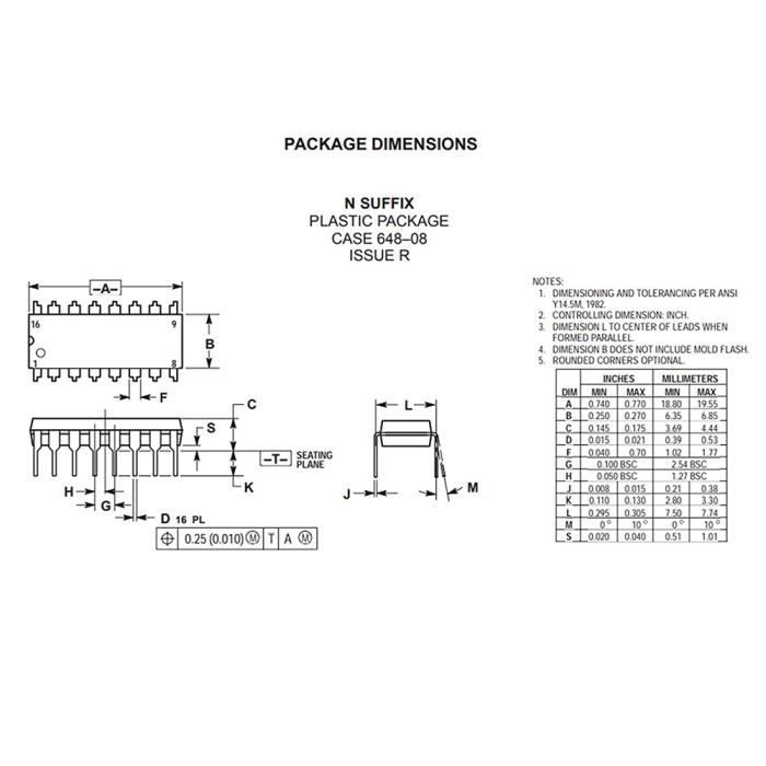 10 PièCes SN74LS47N 74LS47N 74LS47 74LS BCD à DéCodeur 7 Segments ...