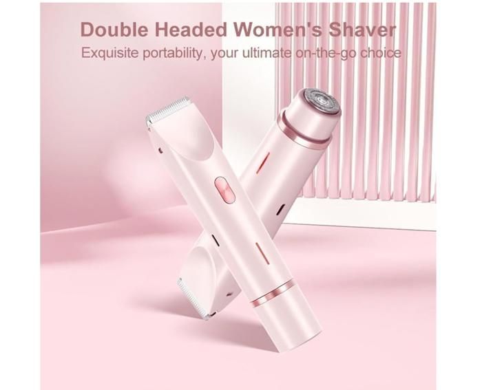 Dual Head Bikini Shaver Women, Comfort 2 en 1 Electric Lady Shaver ...