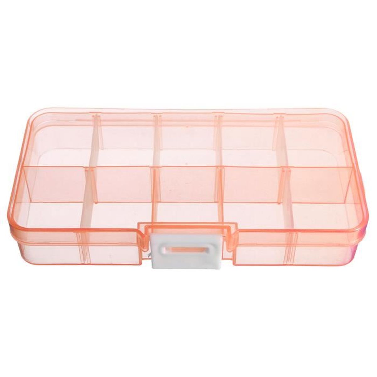 1/2/4 Boîte De Rangement 10 Compartiment Réglable Hameçon Bijoux ...